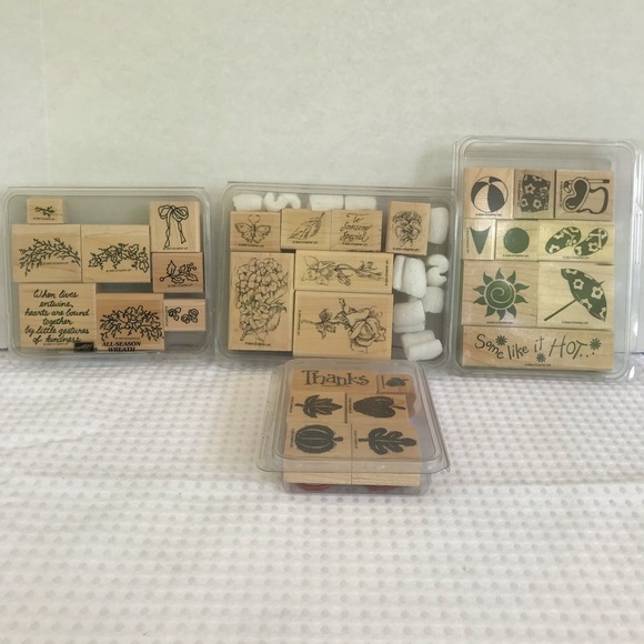 Stampin' Up! | Office | Stampin Up Rubber Stamps 3 Retired Stamp Lot ...
